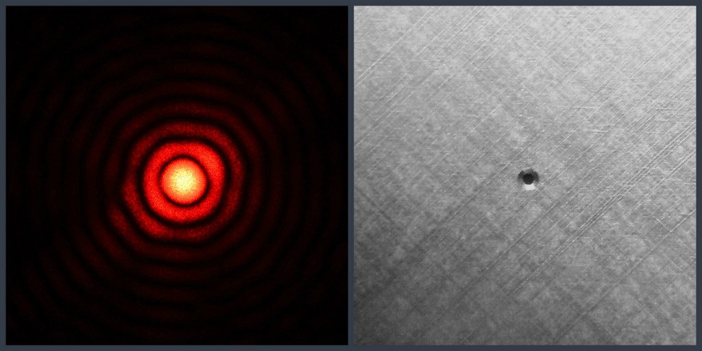 various pinholes – a test